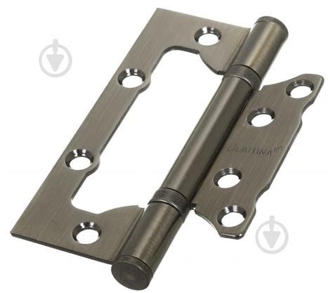 ᐉ Петля Latuna для дверей накладна Ab 100x42x2 мм стара бронза універсальна 2 шт • Краща ціна в