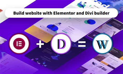 design your wordpress website with elementor and divi builder by clean