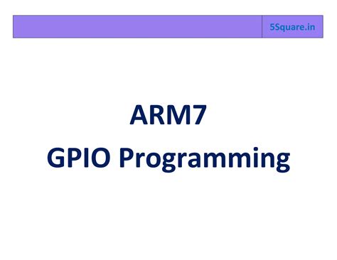 Arm7 Lpc2148 Gpio Programming Pdf