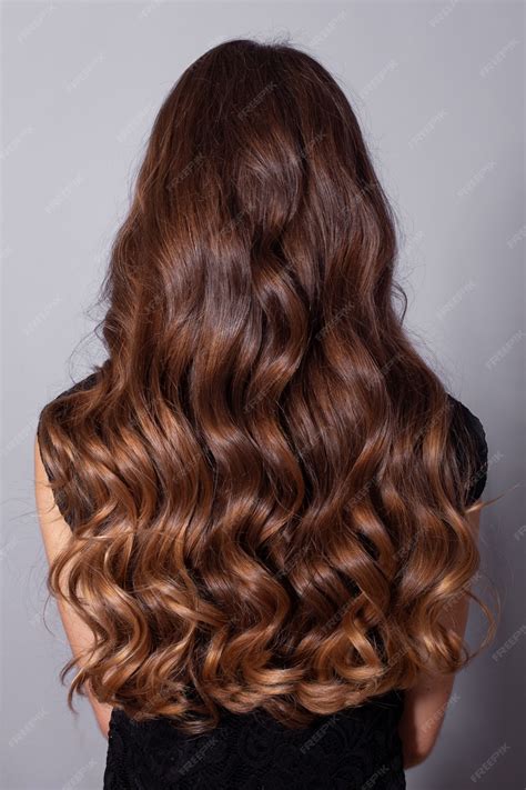 Wavy Layered Hair Back View
