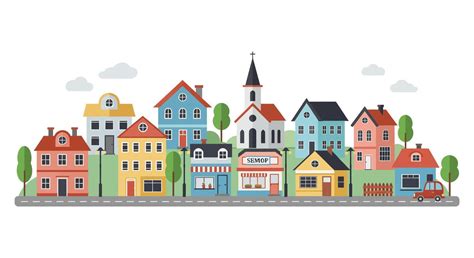 Town Clipart Vector Art Icons And Graphics For Free Download