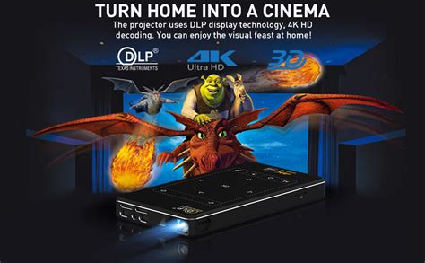 Mini Projector Qiaolet Portable Dlp Projector With 5g Wifi And Bluetooth Pocket Projector