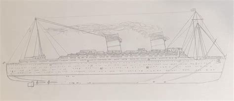 My Drawing Of An Imaginary 3rd Sister” To Queen Mary And Queen Elizabeth The Rms Queen