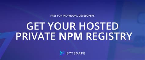 Create A Free Private Npm Registry With Bytesafe Dev Community