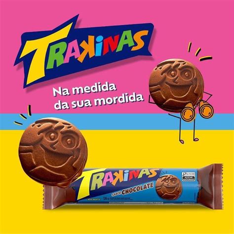 Biscoito Recheado Trakinas Chocolate 126g Em Promoção Ofertas Na
