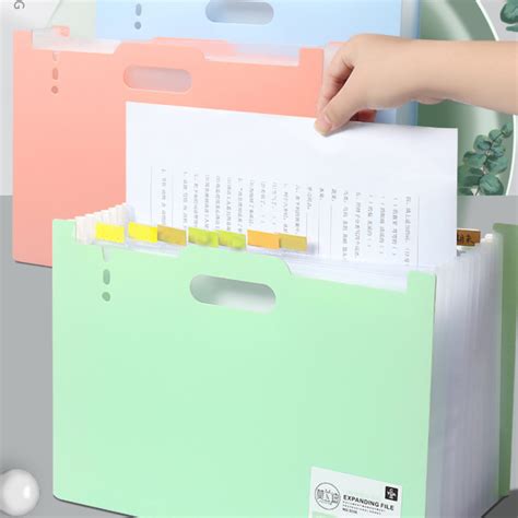13pockets A4 Horizontal Expanding File Folder Pp Envelope Desk Document Organizer School