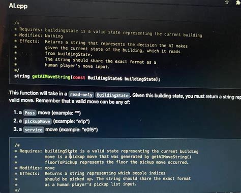 al cpp requires buildingstate is a valid state