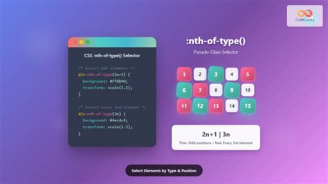 css nth of type pseudo class complete guide to selecting elements