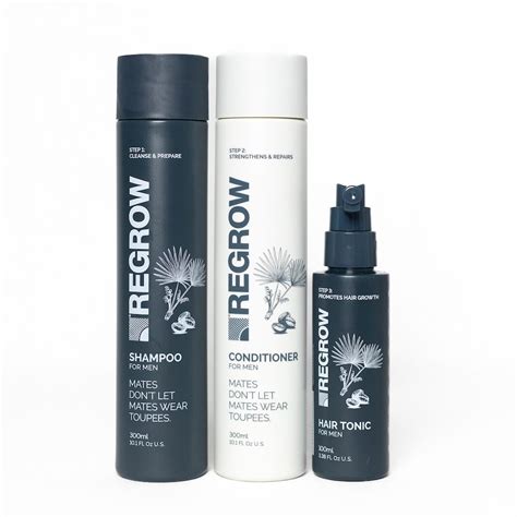 Regrow Mens 3 Month Hair Growth Starter Pack Shampoo Conditioner