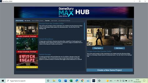 Gameguru Hub Can It Be Full Screen · Issue 2359 · Thegamecreators