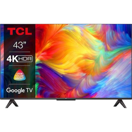 Телевизор TCL LED 43P735, 43" (108 см), Smart Google TV, 4K Ultra HD ...