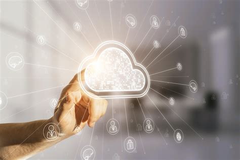 premium photo cloud technology and data transfer concept