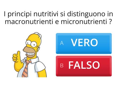 Una Corretta Alimentazione Quiz