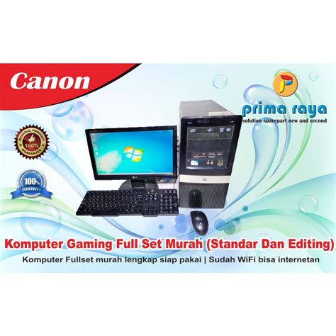 Jual Komputer Gaming Fullset Murah Standar Dan Editing Shopee Indonesia