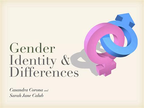 Gender Identity And Differences Key