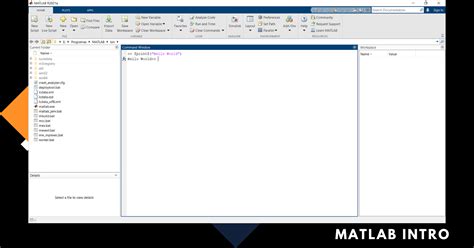 Simple Matlab Intro Getting To Know The Interface
