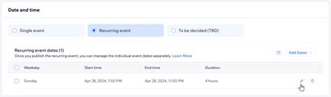 Wix Events Creating A Recurring Event Help Center