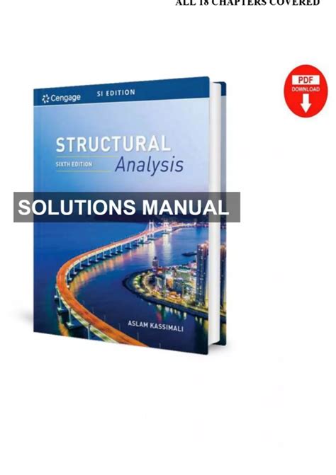 Instant Download Pdf Structural Analysis 6th Si Edition Kassimali Complete Exercise