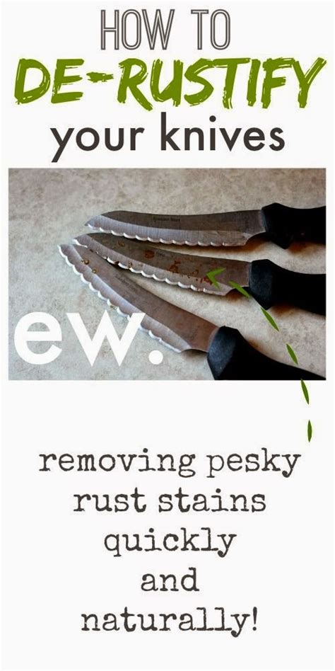 Best DIY Projects How To Remove Rust Stains From Your Kitchen Knives Quickly And Naturally