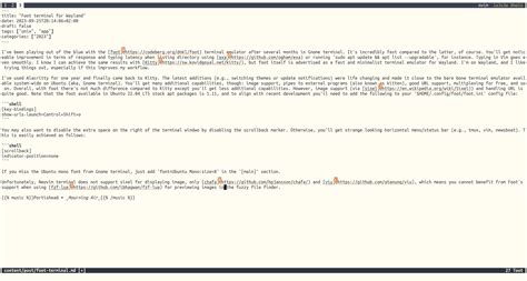 Foot Terminal For Wayland