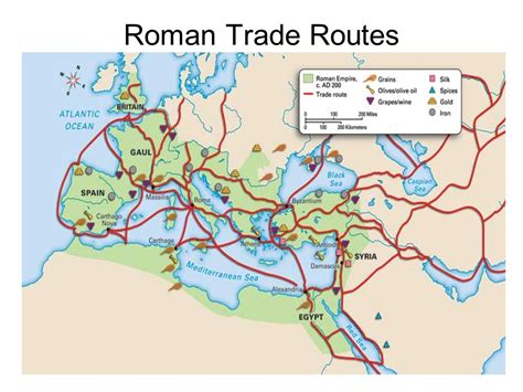 Ancient Roman Empire Trade Routes