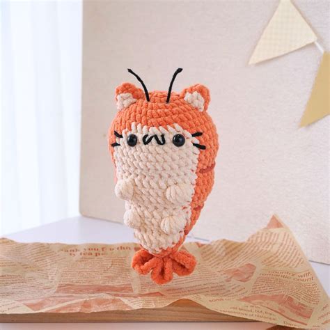Cat Friedshrimp Crochet Pattern Boldle