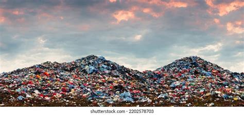 Landfill Site Garbage Dump Dumping Ground Stock Illustration 2202578703