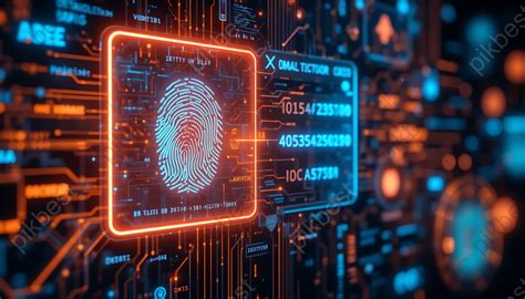 World Password Day Digital Fingerprint Biometric Authentication Circuit Board Backgrounds Png