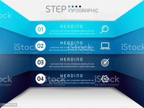 그래프의 사각형 파란색 모양 요소 단계 옵션 프로세스 또는 워크 플로우와 다이어그램 비즈니스 데이터 시각화 0명에 대한 스톡 벡터 아트 및 기타 이미지 Istock