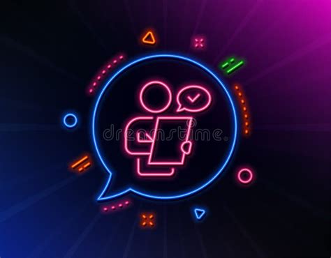 Customer Survey Line Icon Contract Application Sign Agreement