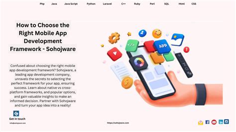 Sohojware How To Choose The Right Mobile App Development Framework Sohojware