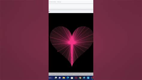 Heart Shape Pattern Turtle Graphics Design Using Python 🤔 Coding Python Turtle Programming