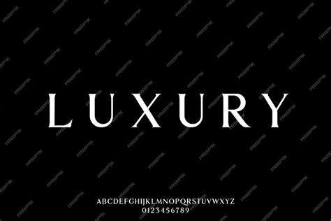 Premium Vector Elegant Luxury Sharp Serif Display Font Vector