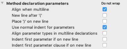 Scala Intellij Code Style Setting For Wrapping On Multi Line Function Arguments Stack Overflow