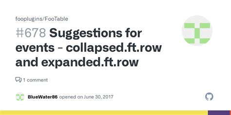 Suggestions For Events Collapsed Ft Row And Expanded Ft Row Issue