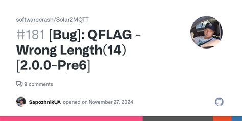 [bug] qflag wrong length 14 [2 0 0 pre6] · issue 181
