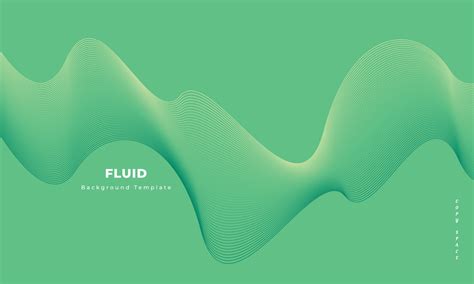 Dynamic Fluid Wave Lines Background Design For Copy Space Brochure