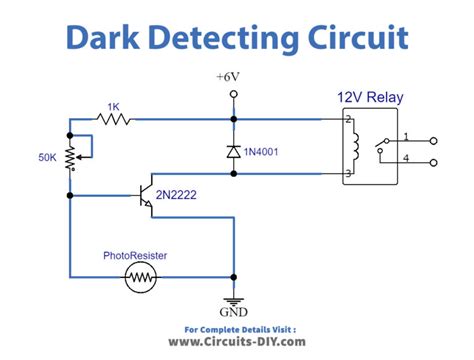 Dark Detecting Circuit Using Photoresistor