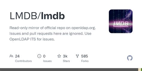 GitHub LMDB Lmdb Read Only Mirror Of Official Repo On Openldap Org Issues And Pull Requests