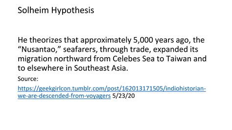 A Proposed Principalia Theory Of Austronesian Inter Migration Pptx