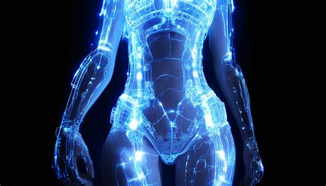 Ink Drawing Attractive Cyborg Girl … — Image Created In Shedevrum