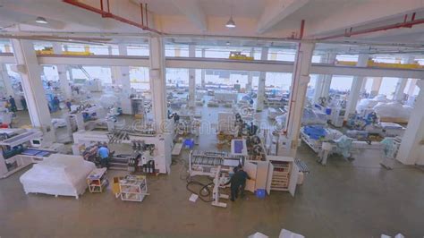 Workers Assemble Modern Cnc Machines Production Of Cnc Machines