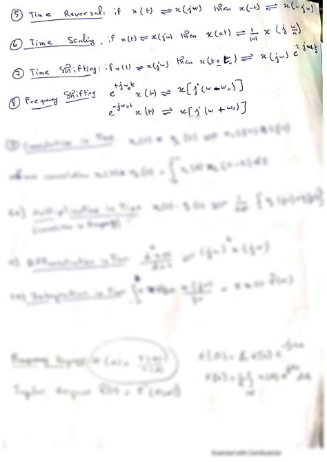 Solution Important Formulas For Signal Processing And Systems Studypool