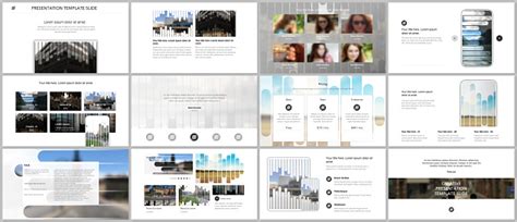 웹 사이트 디자인 프리젠 테이션 포트폴리오를위한 벡터 템플릿 프레젠테이션 슬라이드 전단지 전단지 브로셔 보고서 템플릿 라인