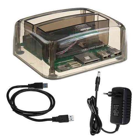 Usb 3 0 Hdd Docking Station Dual Multifunction Hard Drive Base Dealhub Lk
