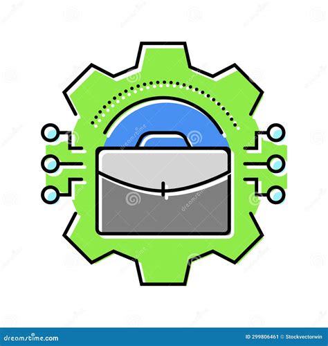 Business Process Analyst Color Icon Vector Illustration Stock