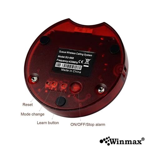 Wireless Queue Calling System Red Color