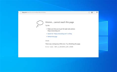 Inet E Resource Not Found In Microsoft Edge Windows 11 10