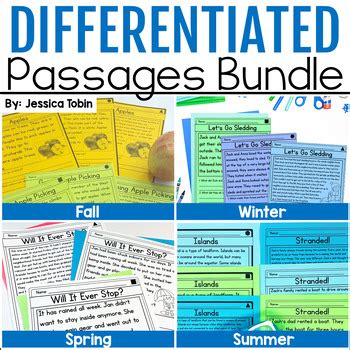 Differentiated Reading Passages And Comprehension Questions Fiction Nonfiction
