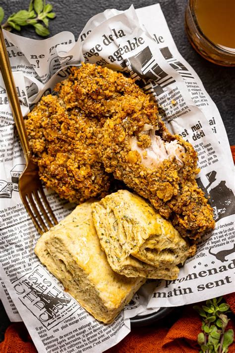 Crispy Oven Fried Chicken Orchids Sweet Tea